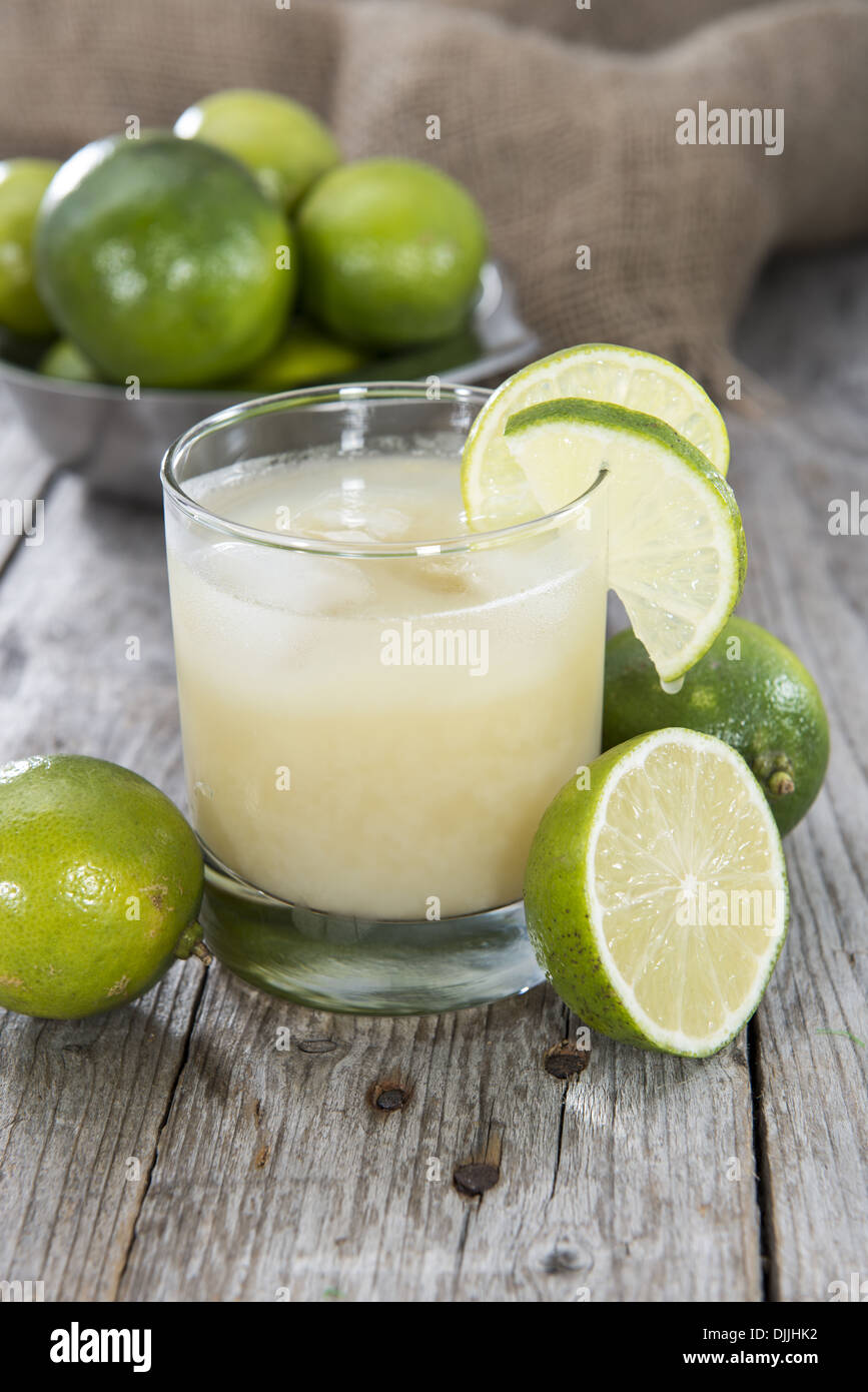 Fresh made Lime Juice with fruits Stock Photo - Alamy