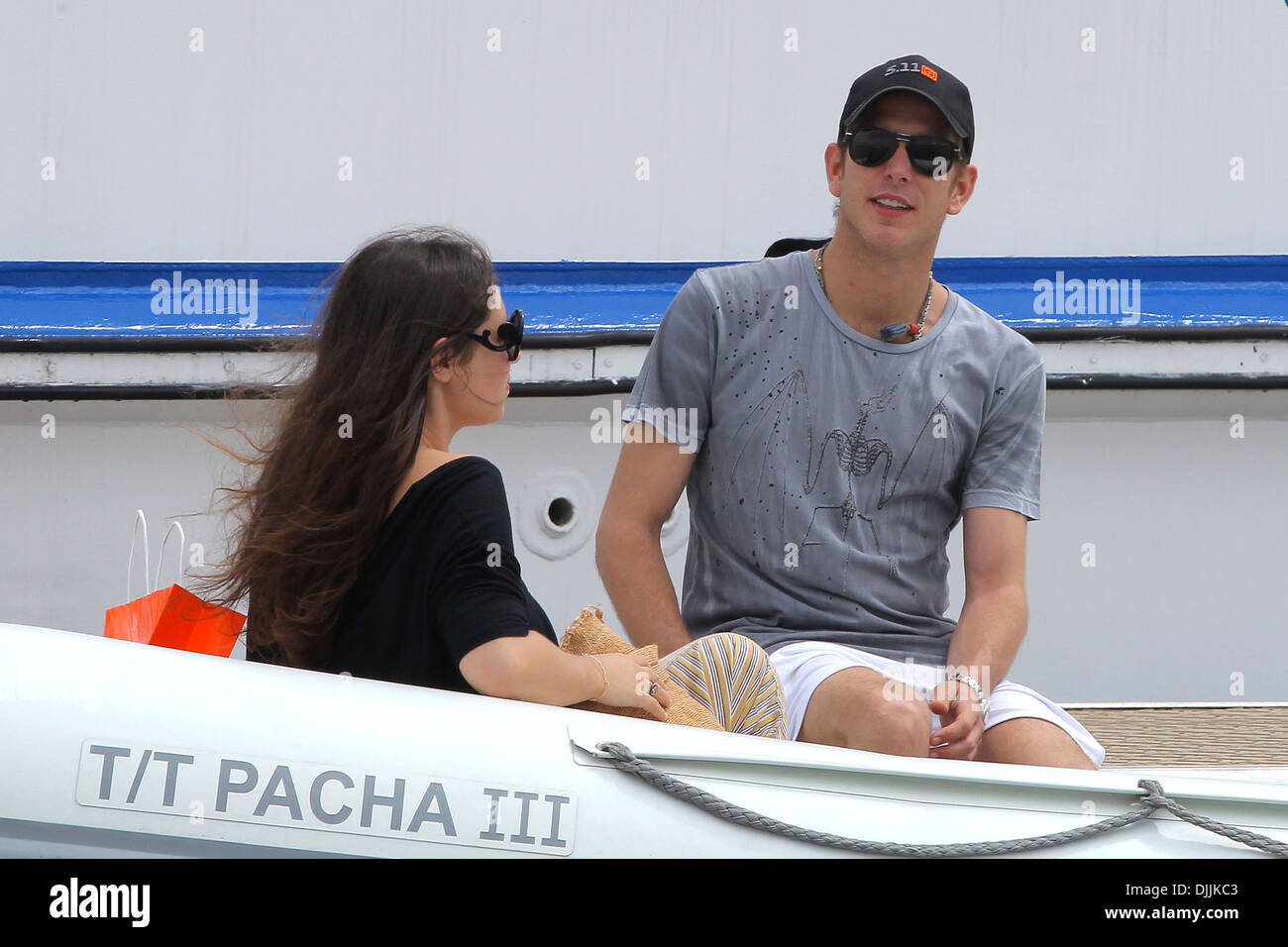 Prince Andrea Casiraghi and Tatiana Santo Domingo are seen enjoying day ...