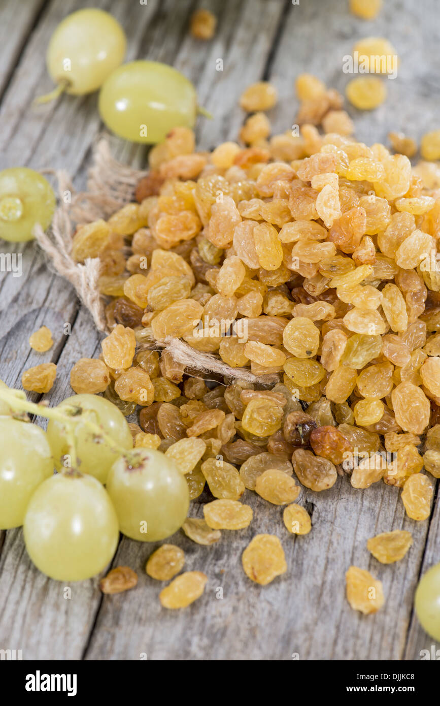Dried Grapes with fresh fruits Stock Photo - Alamy