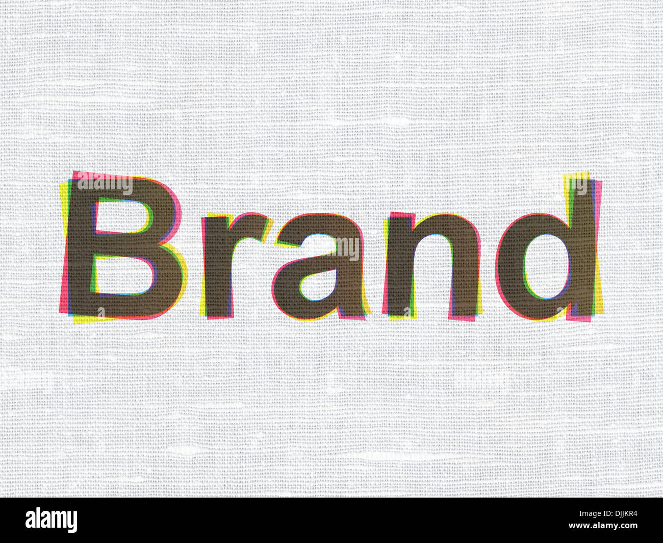 Marketing concept: Brand on fabric texture background Stock Photo - Alamy