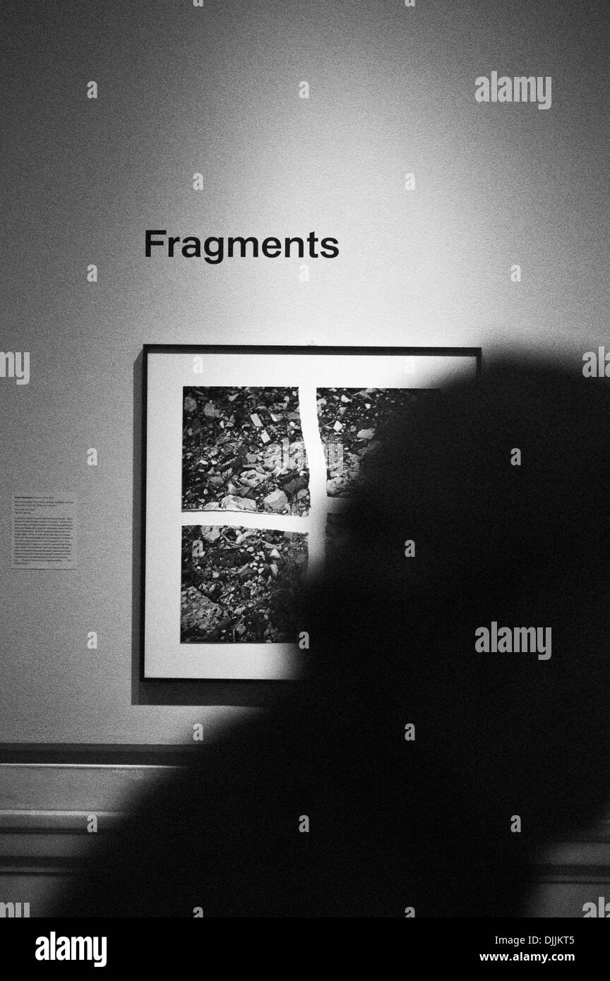 photograph of a picture in a museum called fragments with a random ...