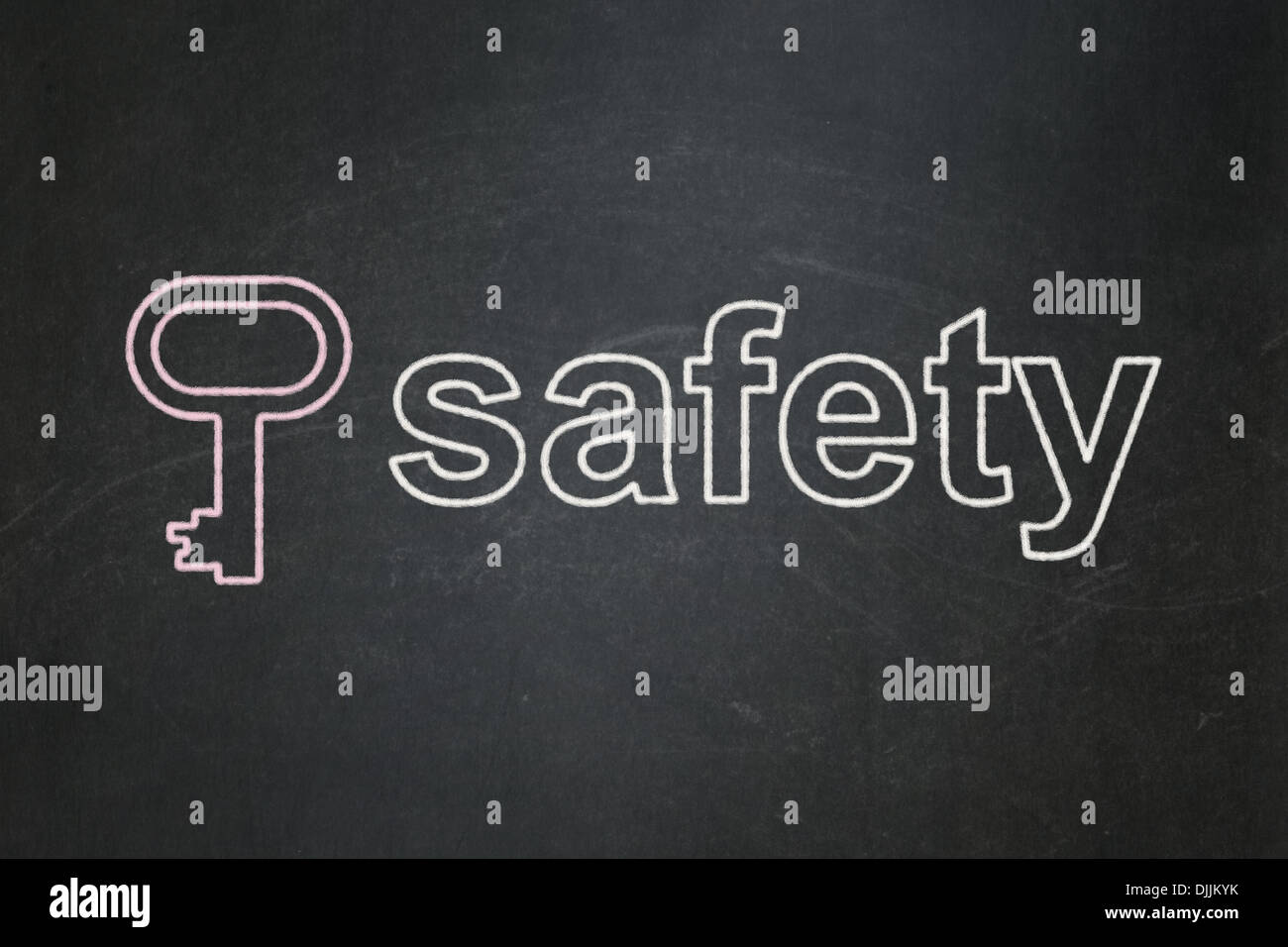 Privacy concept: Key and Safety on chalkboard background Stock Photo ...