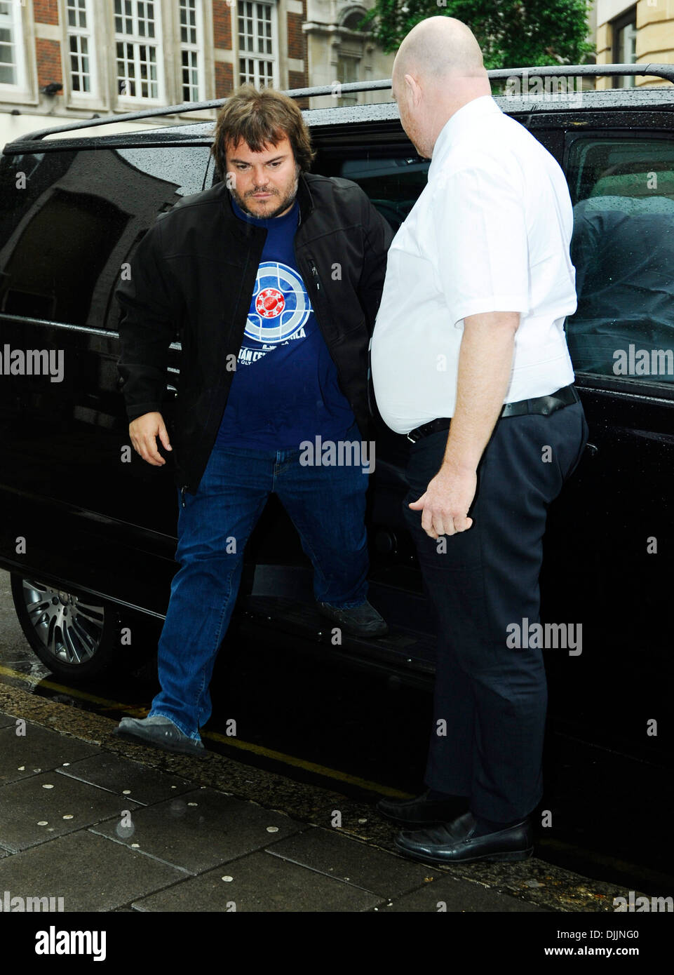 Jack Black arrives at the BBC Radio One Studios London, England - 07.06 ...