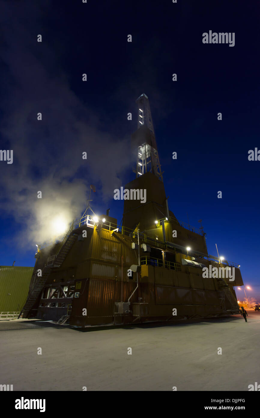 Doyon Oil Rig 14 On The Road Moving To Another Drill Site In The ...