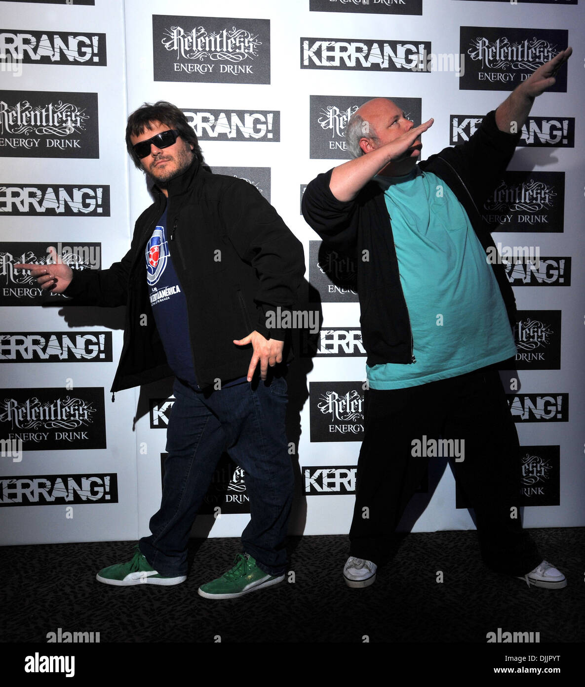 Jack Black and Kyle Gass of Tenacious D Kerrang! Awards held at Brewery ...