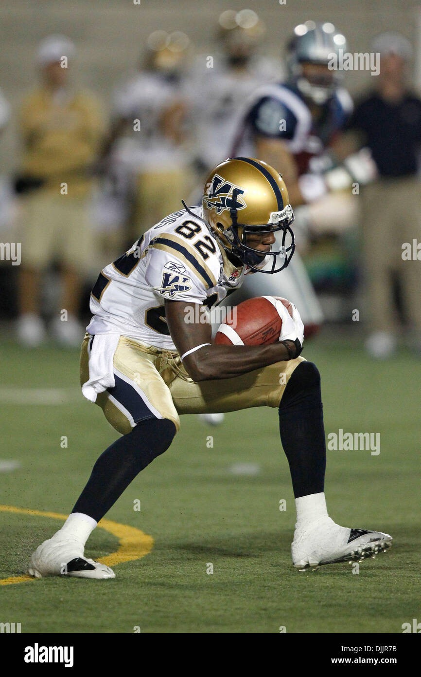 Aug. 19, 2010 - Montreal, Quebec, Canada - Winnipeg Blue Bombers' wide ...