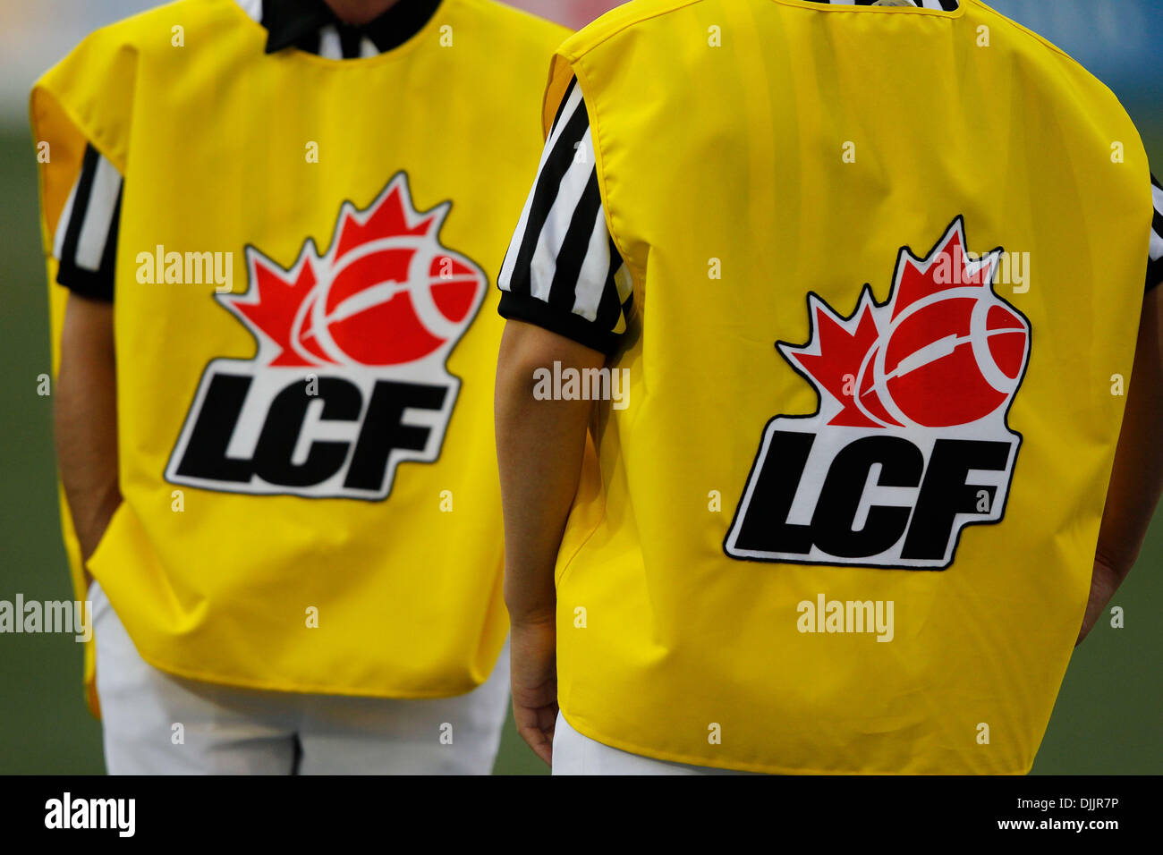 Aug. 19, 2010 - Montreal, Quebec, Canada - CFL chain men in CFL game ...