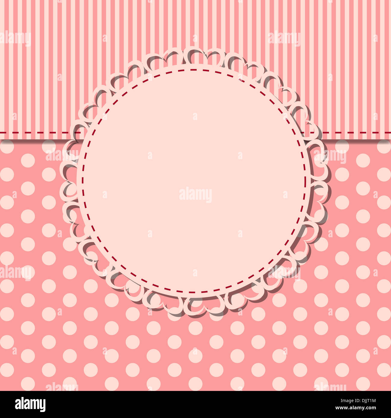 vintage frame with bow vector illustration Stock Photo - Alamy
