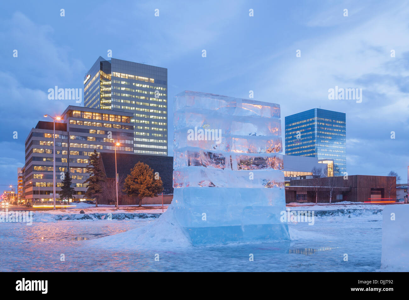 The Partially Melted Sound Lens Ice Sculpture Created As Part Of The ...