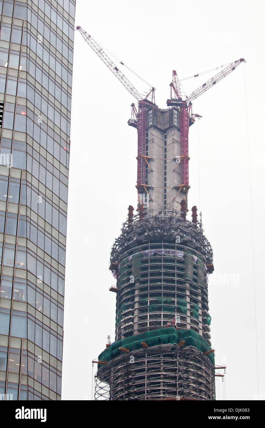 Shanghai Central Tower in Pudong District, Shanghai, China Stock Photo ...