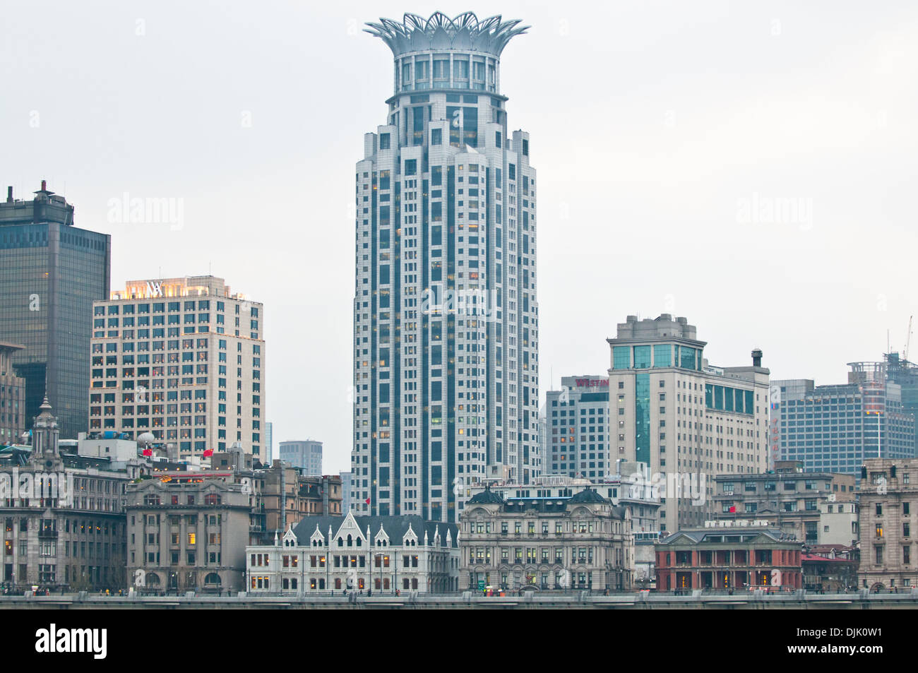 The Bund seen from Pudong in central Shanghai, China with The Bund ...