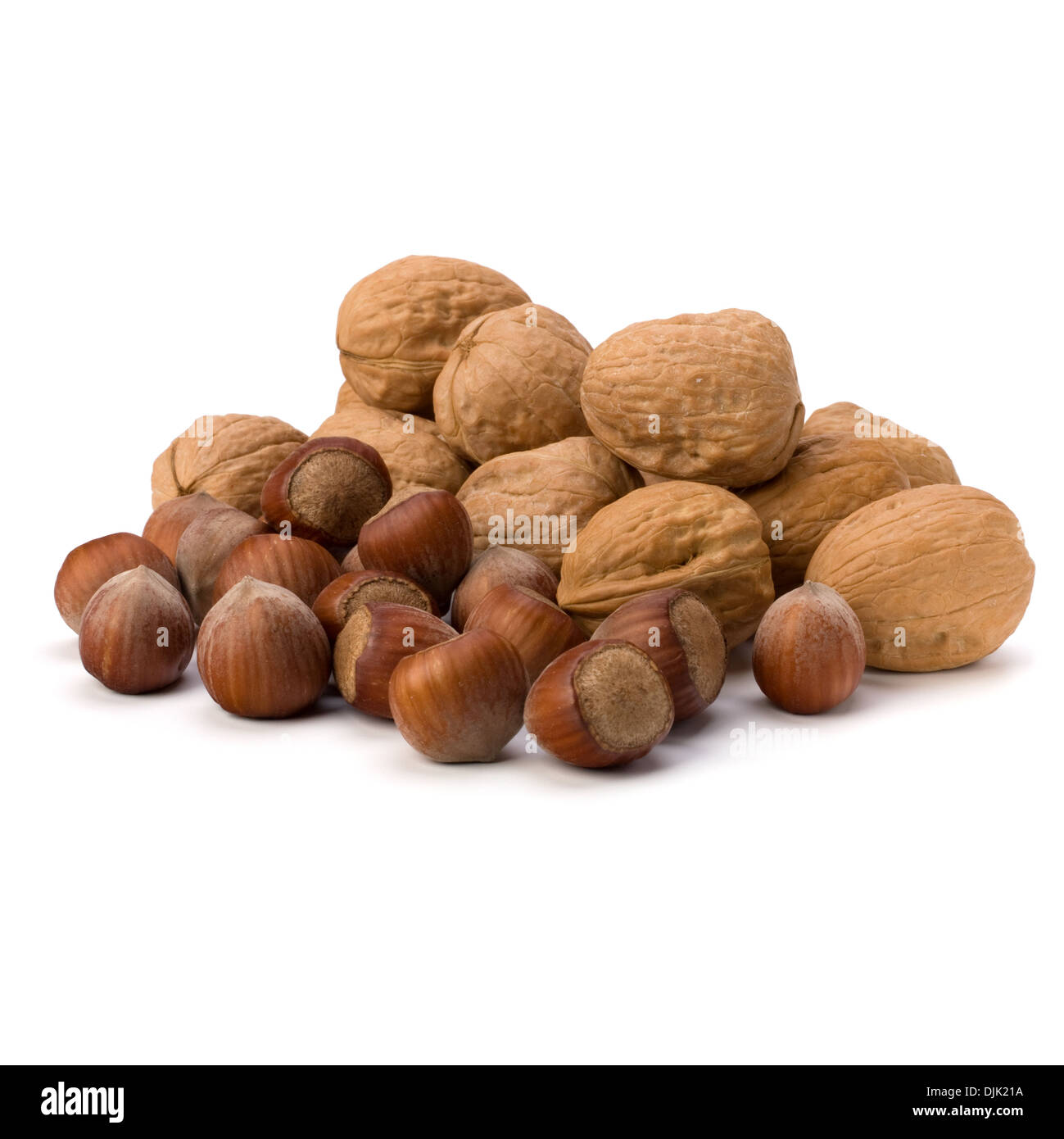 nuts isolated on white background Stock Photo - Alamy