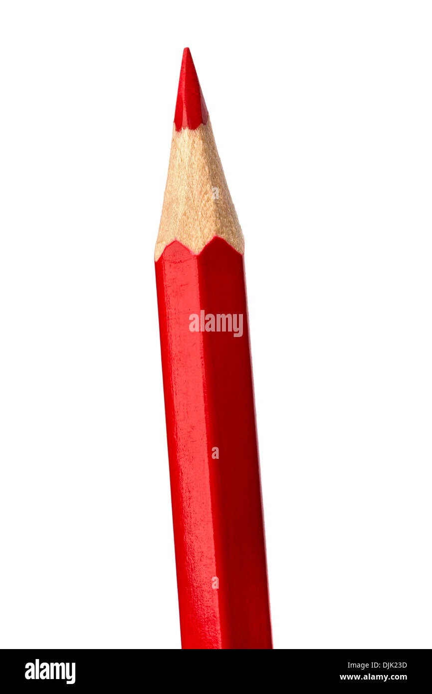 Single red drawing pencil hi-res stock photography and images - Alamy