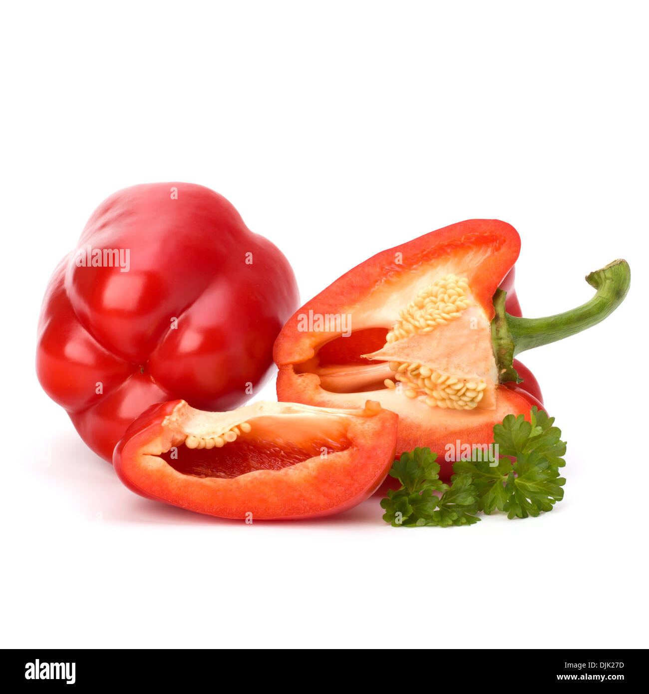 red pepper isolated on white background Stock Photo - Alamy