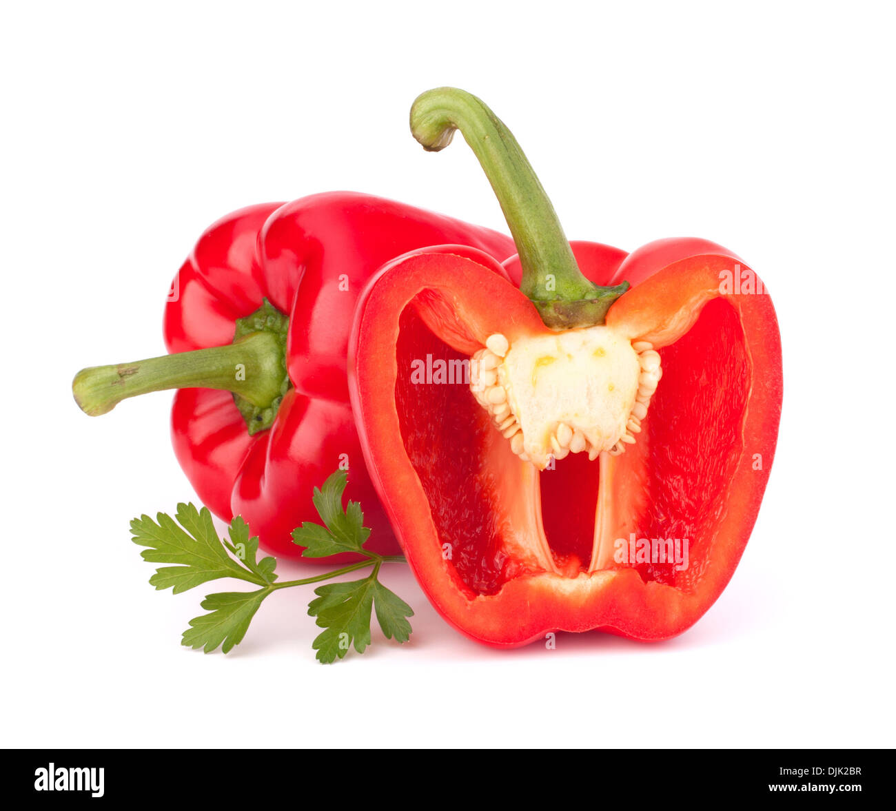 red pepper isolated on white background Stock Photo - Alamy