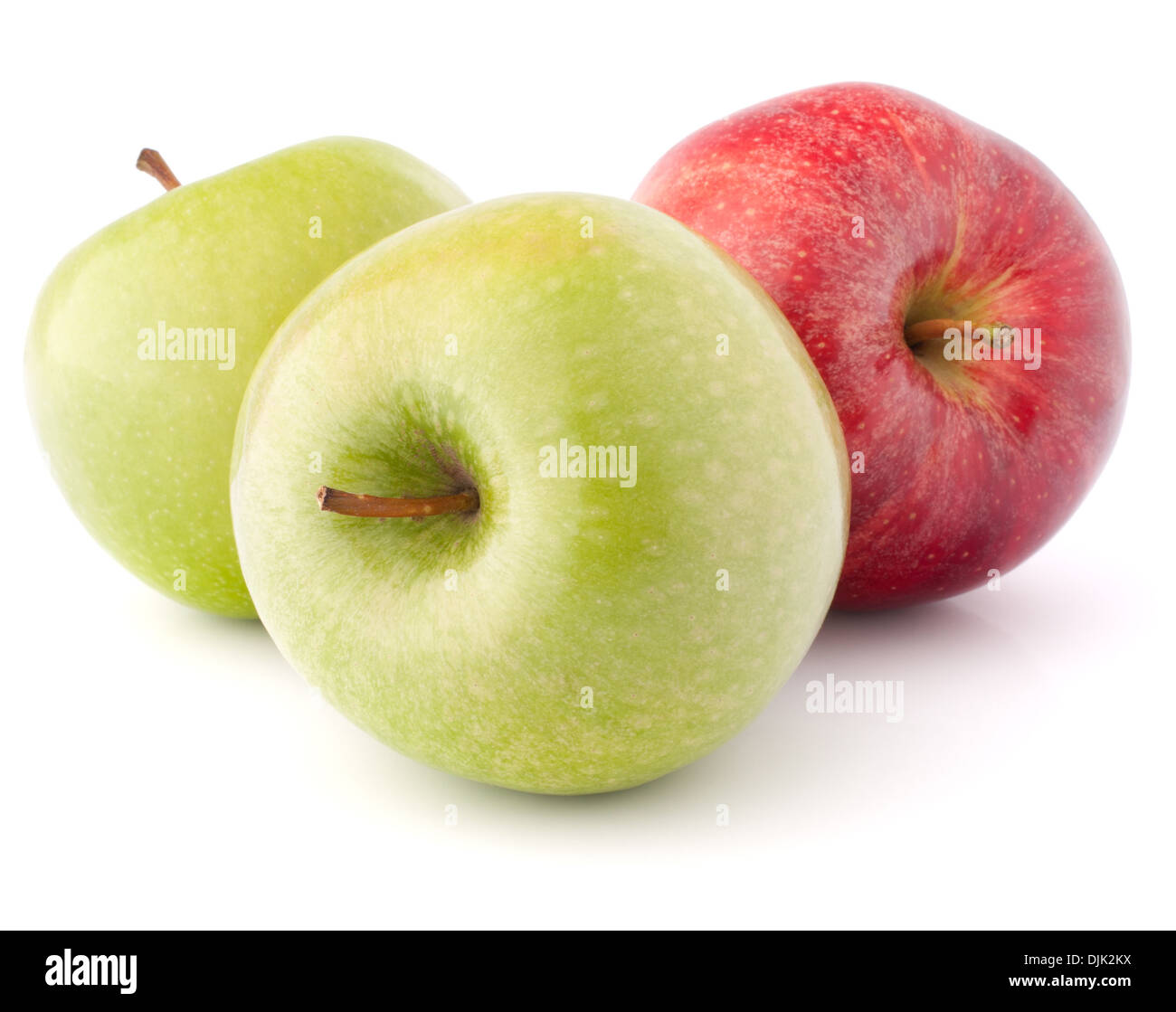 Red and green apple isolated on white background cutout Stock Photo - Alamy