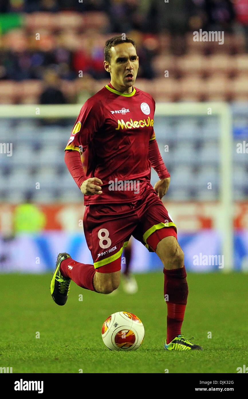 Wigan, UK. 28th Nov, 2013. Sven Kums of SV Zulte Waregem (BEL) in ...