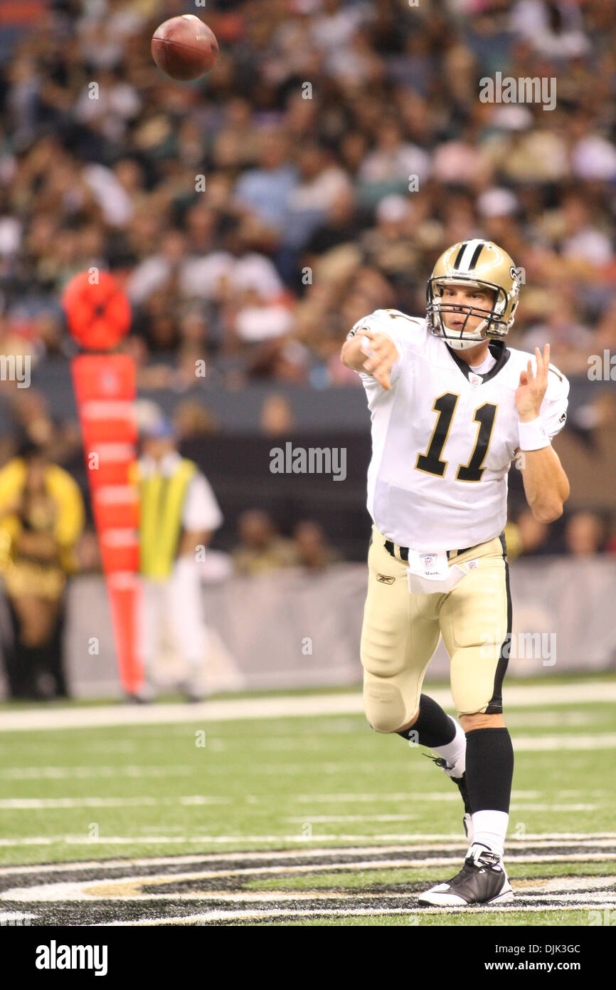 Aug 21, 2010: New Orleans Saints quarterback Patrick Ramsey (11) makes ...