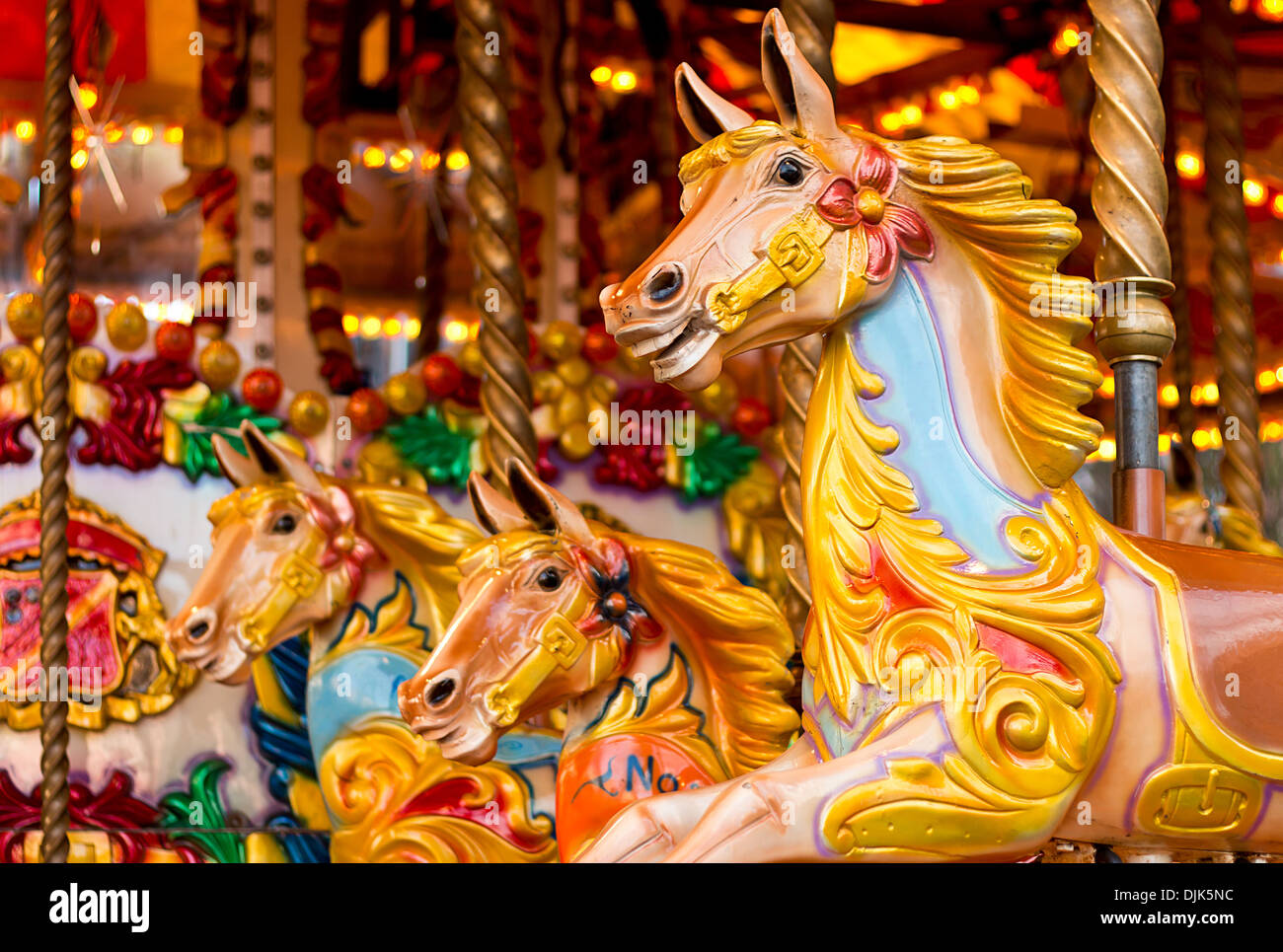 Old fashioned carousel horse hi-res stock photography and images - Alamy