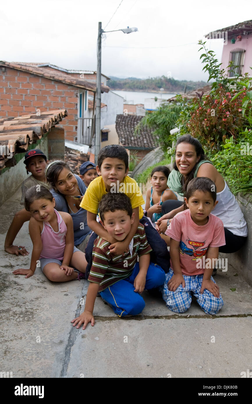 Colombian children playing hi-res stock photography and images - Alamy