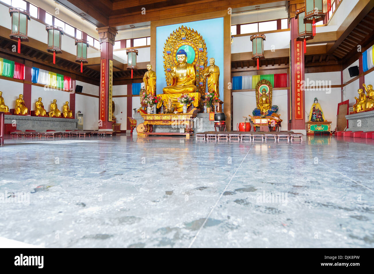 Buddha statue in Qibao Temple in Minhang District, Shanghai, China ...