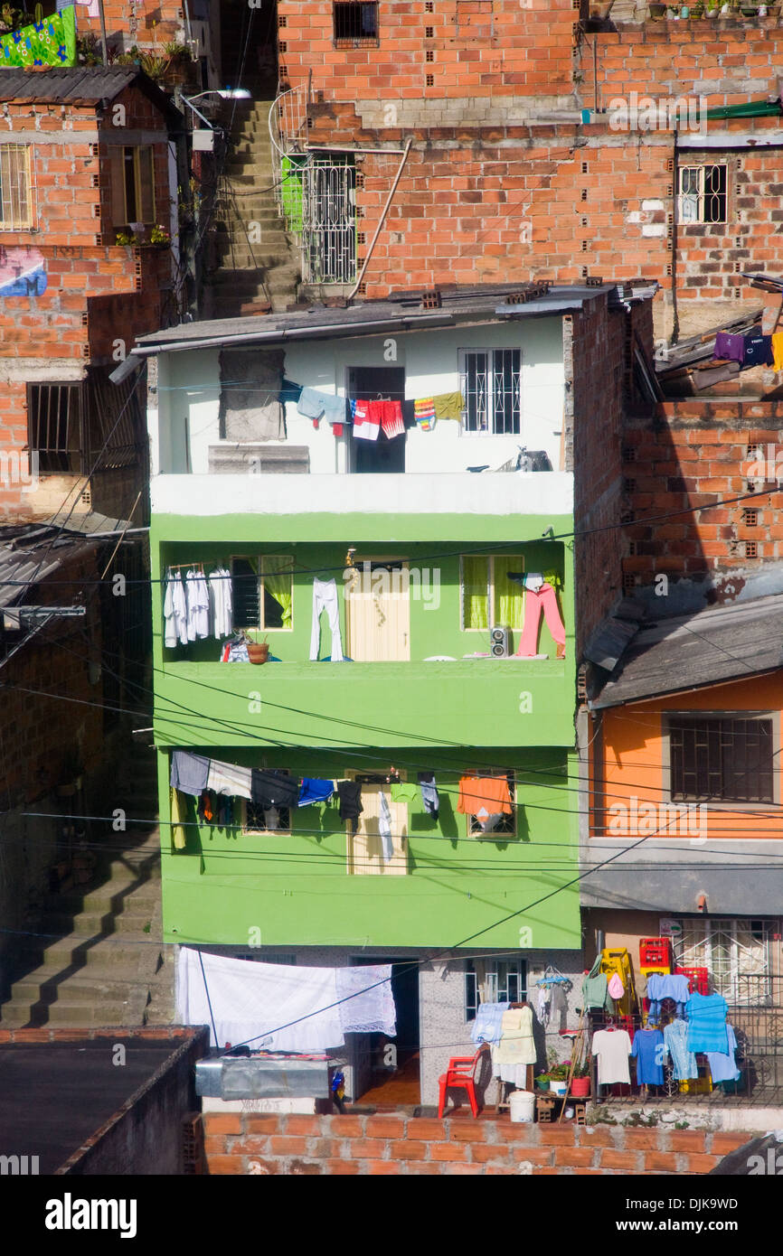 Medellin's slums seen from the cable car, Colombia Stock Photo - Alamy
