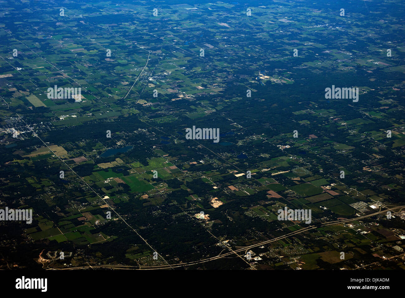 Aerial view of Illinois, USA Stock Photo - Alamy