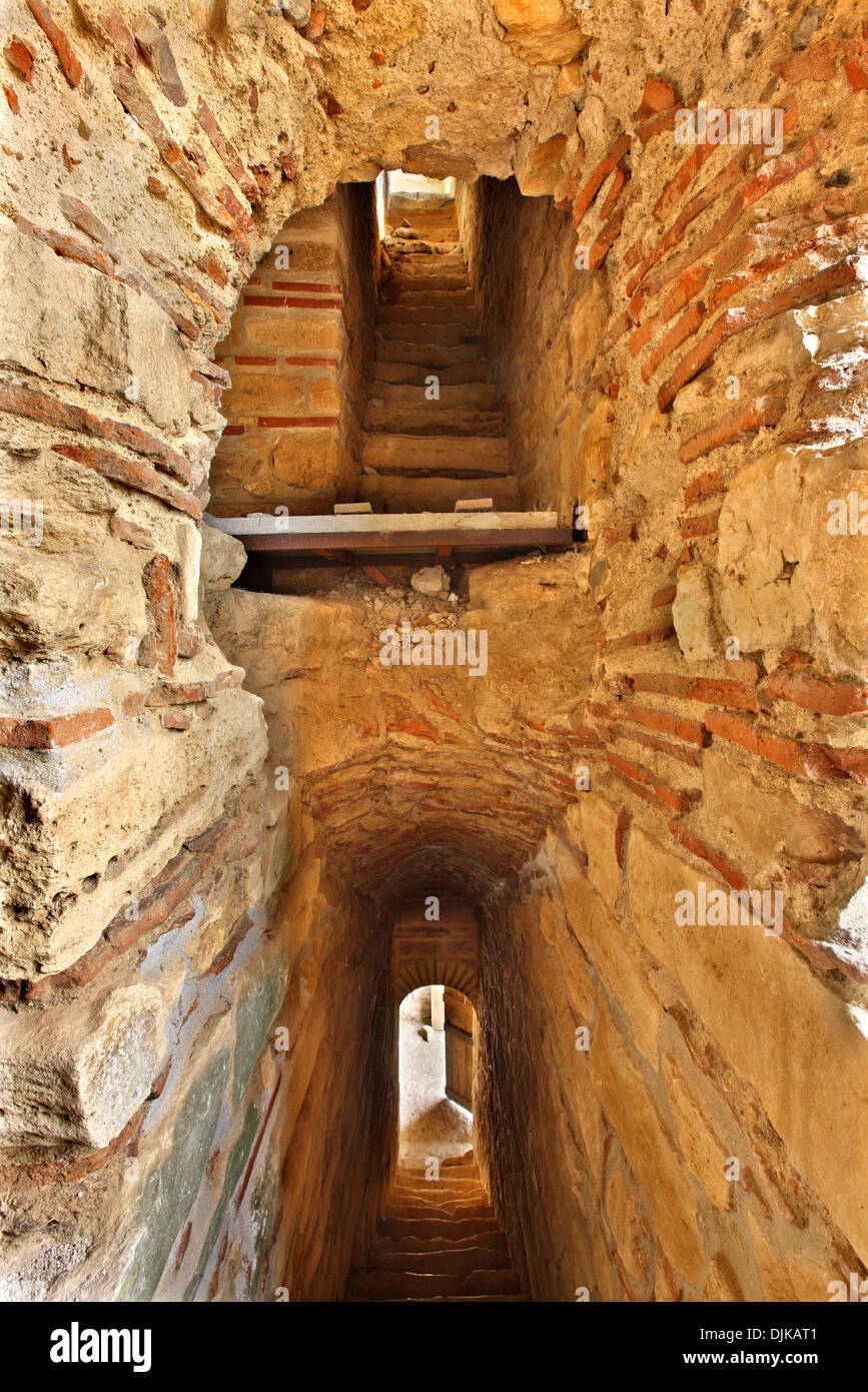 Inside the byzantine castle of Pythion, Municipality of Didymoteicho ...
