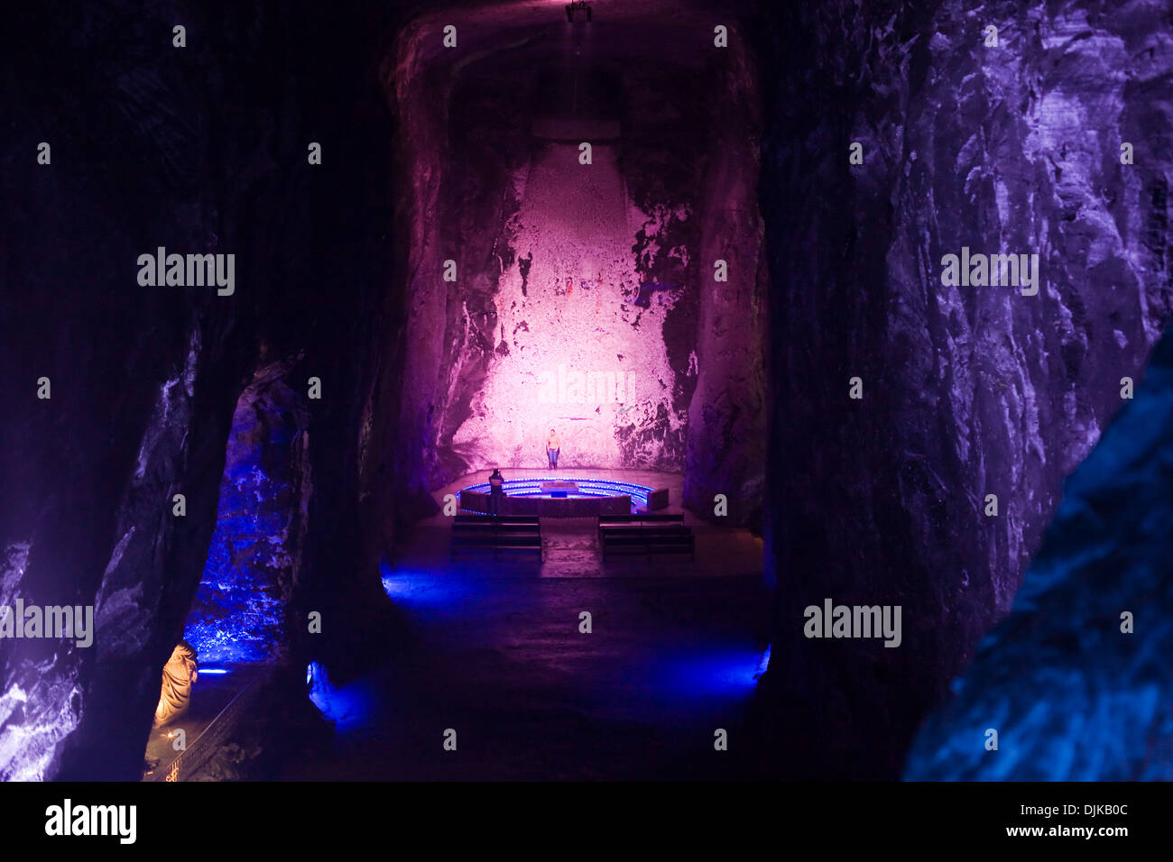 Inside The Salt Cathedral of Zipaquirá, Colombia Stock Photo - Alamy