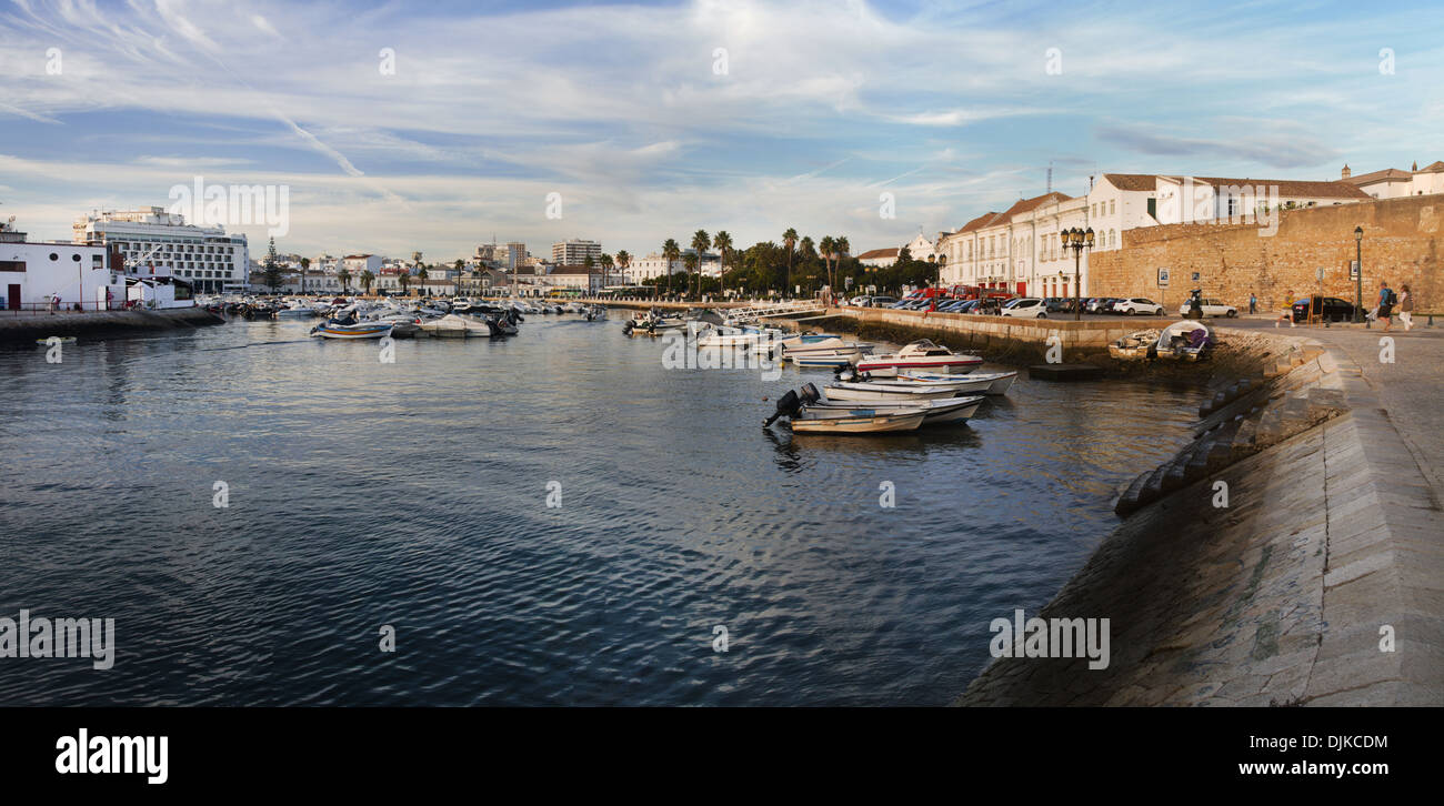 Wide view of the marina located in Faro, Portugal Stock Photo - Alamy