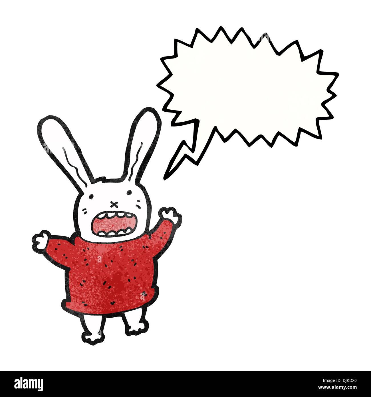 Cartoon illustration rabbit talking hi-res stock photography and images ...
