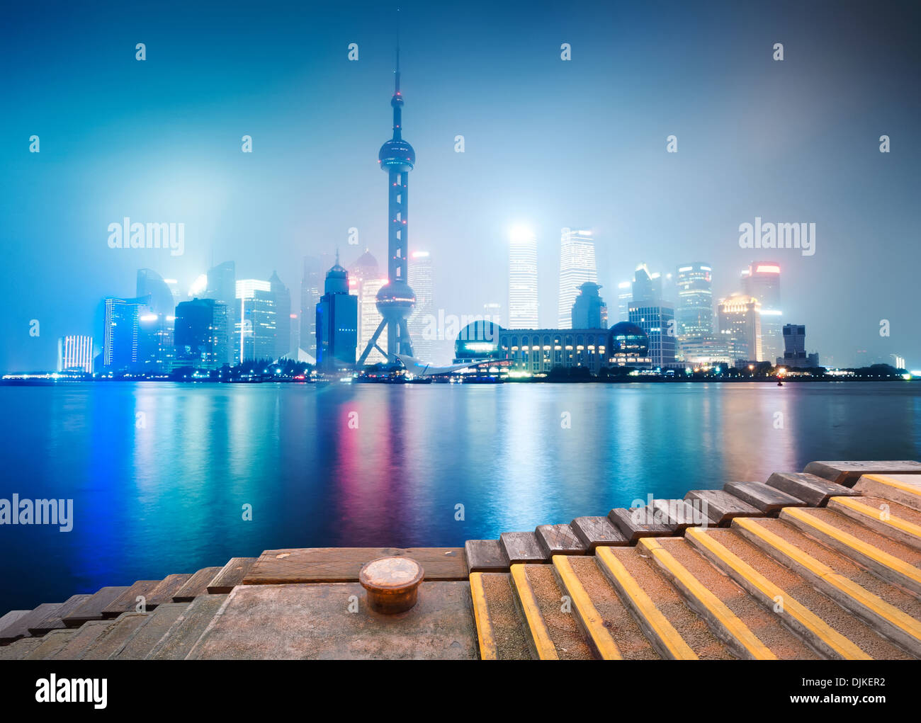 beautiful shanghai skyline at night,China Stock Photo - Alamy