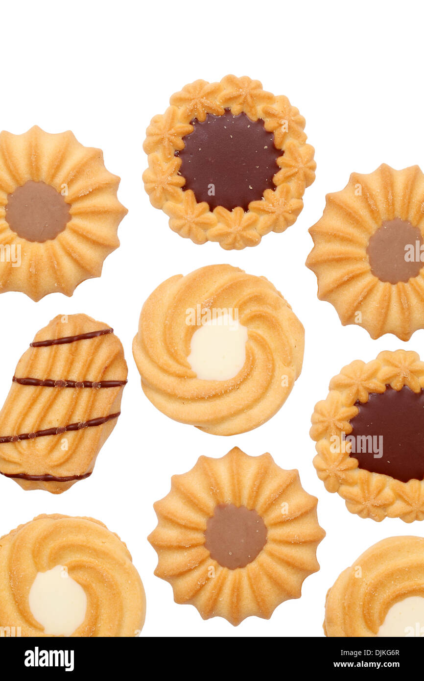 cookies on white background Stock Photo - Alamy