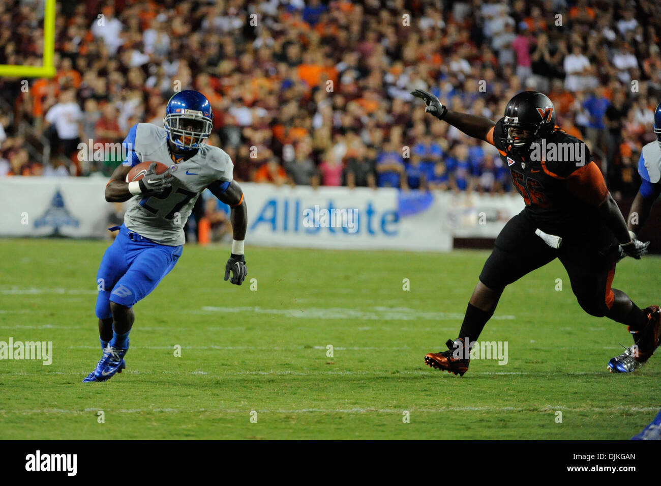 Sep. 06, 2010 - Fairfax, Virginia, U.S. - Boise State RB Jeremey Avery ...