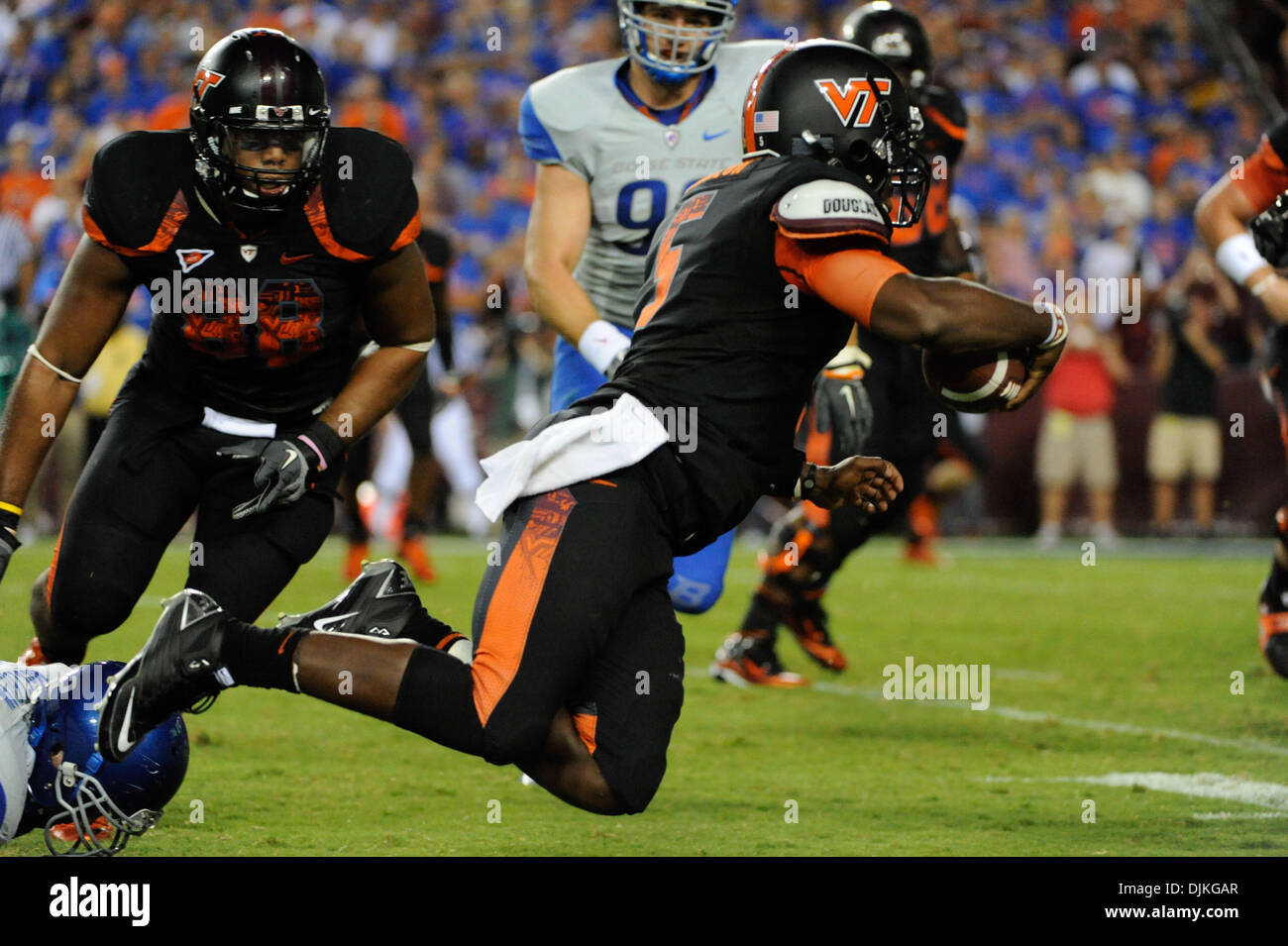 Sep. 06, 2010 - Fairfax, Virginia, U.S. - Virginia Tech Quarterback ...