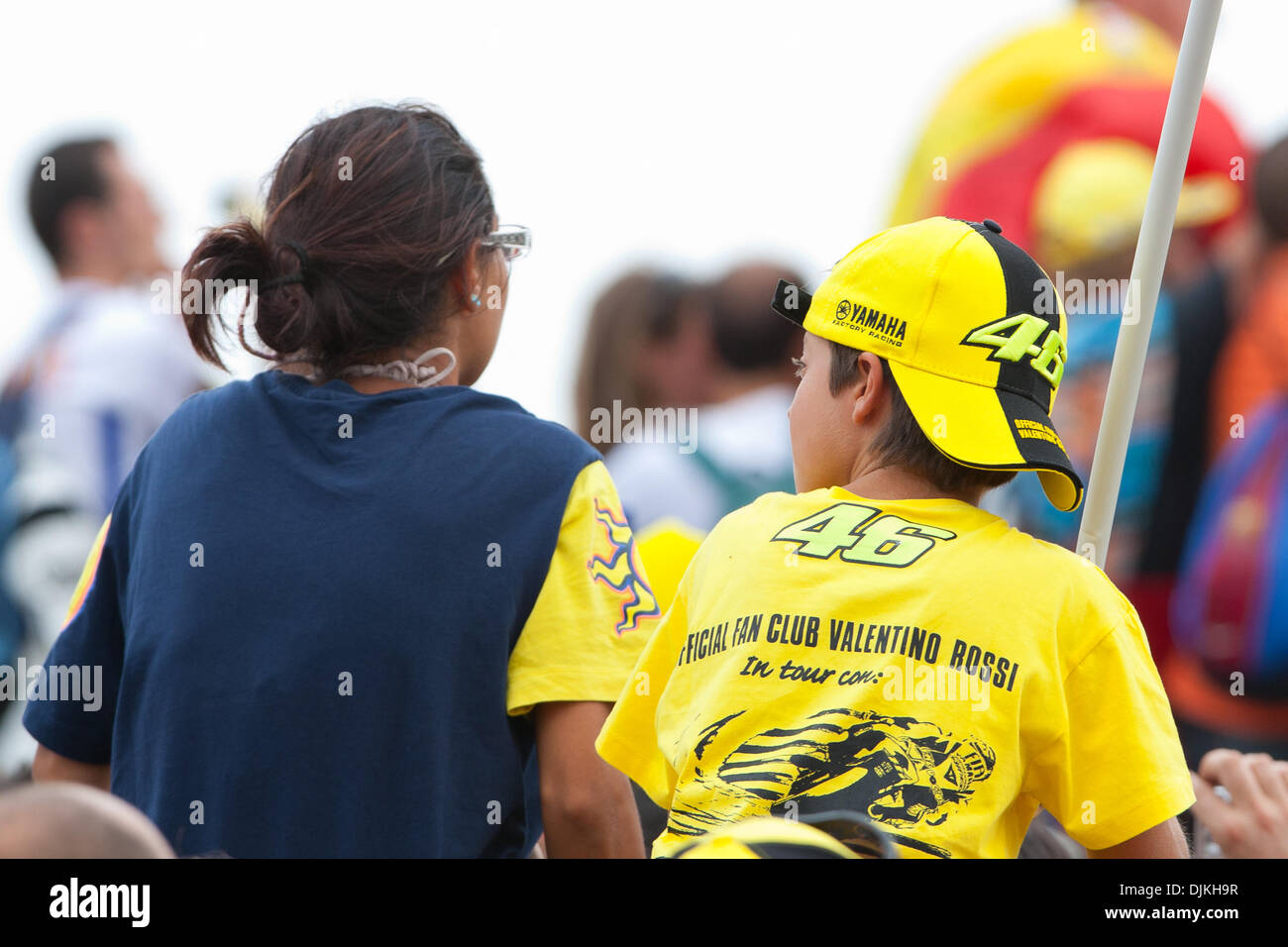 Sep. 07, 2010 - Misano Adriatico, Italy - Valentino Rossi fans at the ...