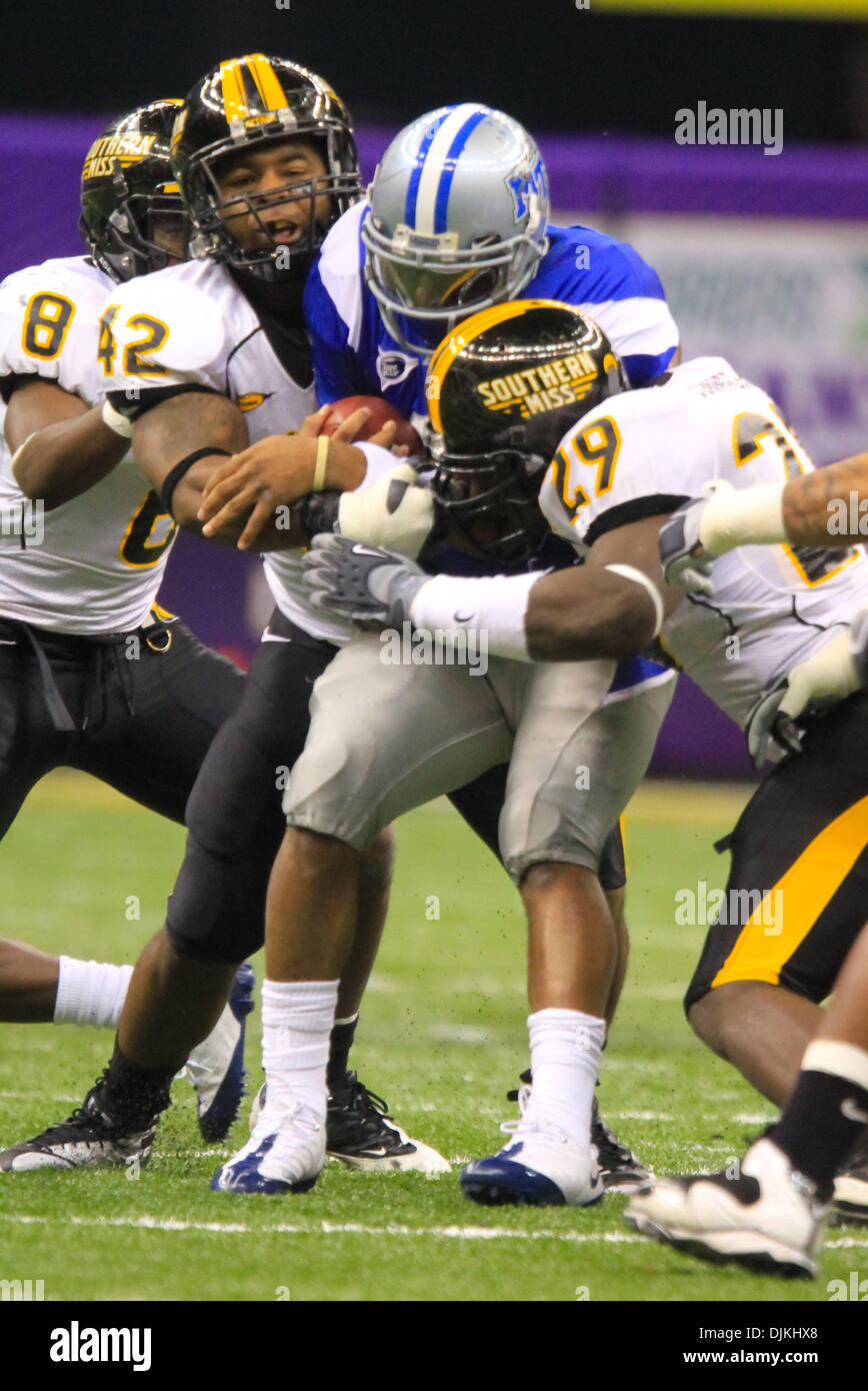 Southern Mississippi defenders Terrance Conner (29) and Korey Williams ...