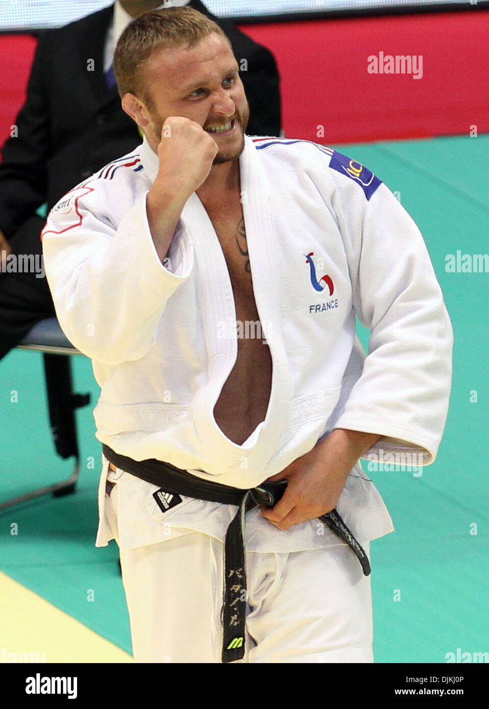 Sep 09, 2010 - Tokyo, Japan - MATTHIEU BATAILLE of France reacts after ...