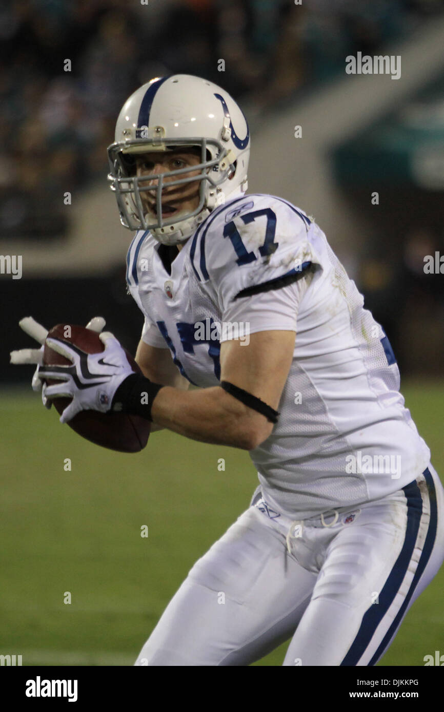 Austin Collie in action in the NFL football game between the ...