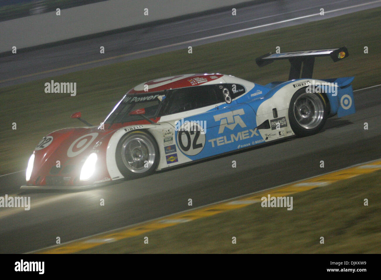 The No. 02 BMW Riley races through the infield section during the Rolex ...