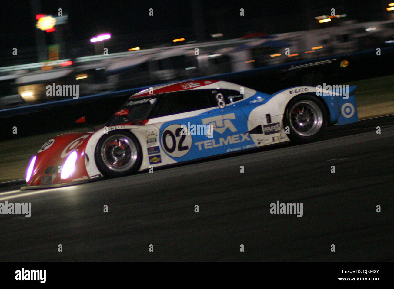 The No. 02 BMW Riley races through the infield section during the Rolex ...