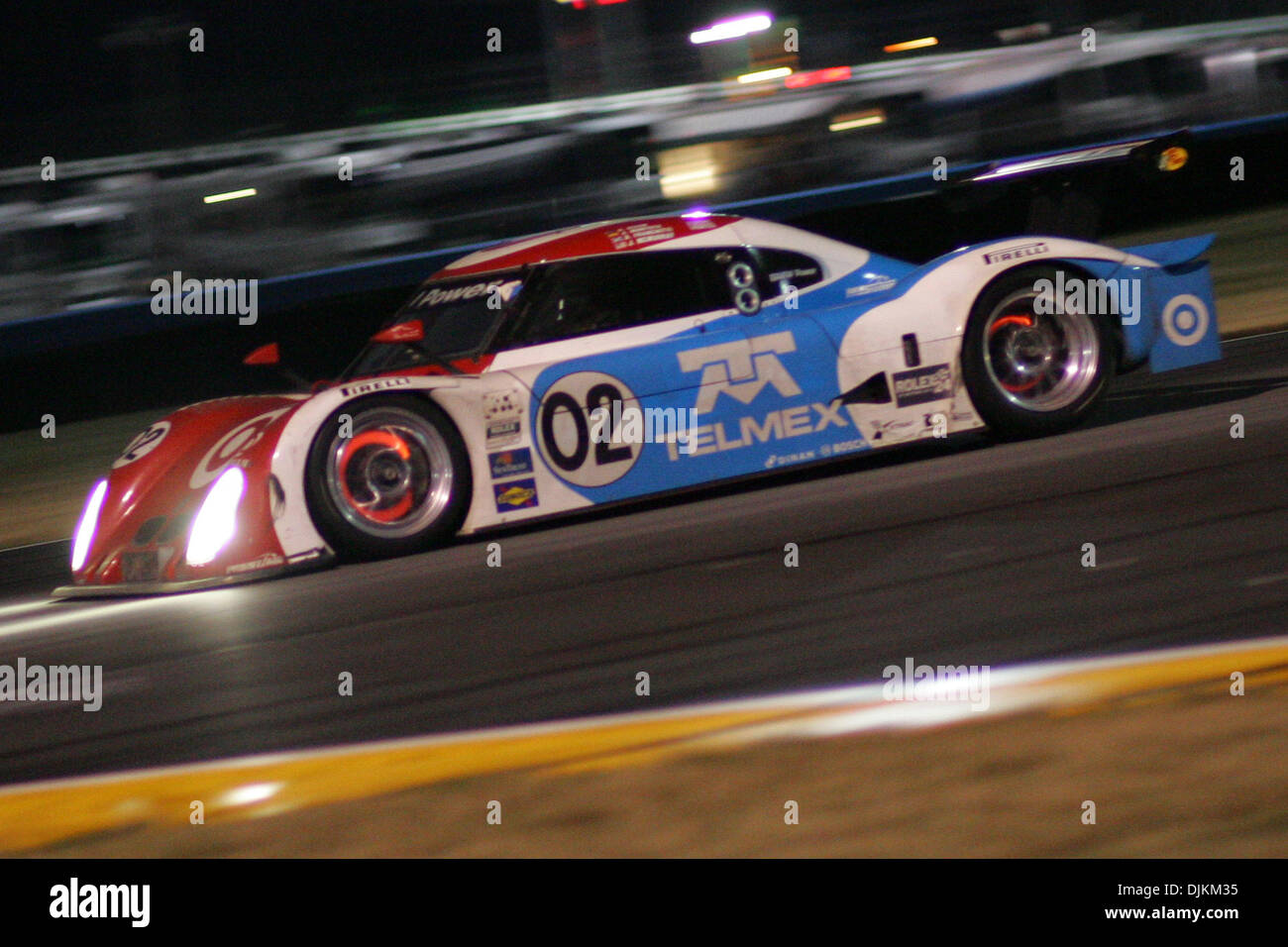The No. 02 BMW Riley races through the infield section during the Rolex ...