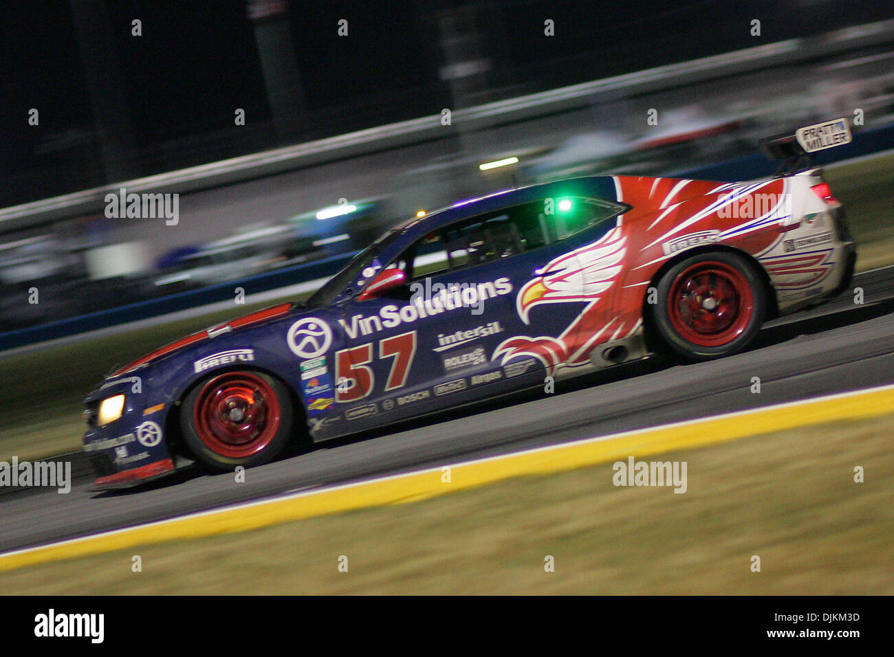 The No. 57 Camaro GT.R races through the infield section during the ...