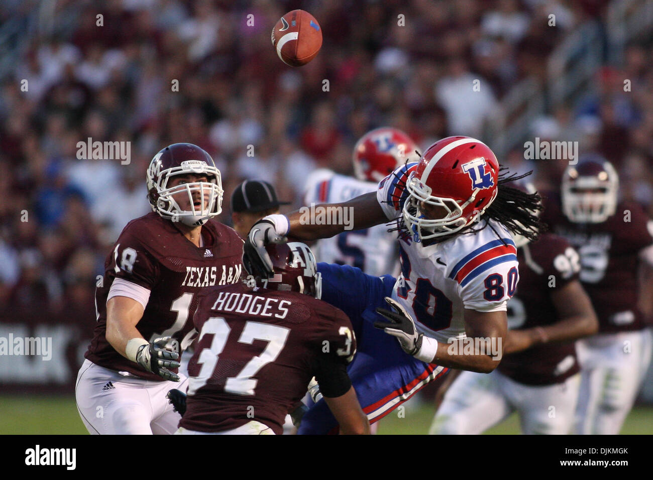 Sept 11, 2010: Louisiana Tech Bulldogs wide receiver Eric Harper (80 ...
