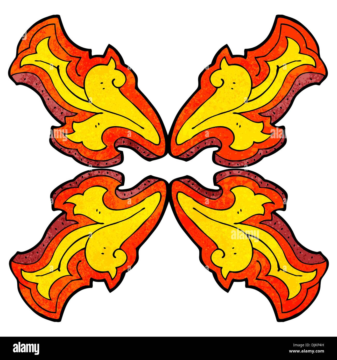 Retro cartoon with texture. Isolated on White Stock Vector Image & Art ...