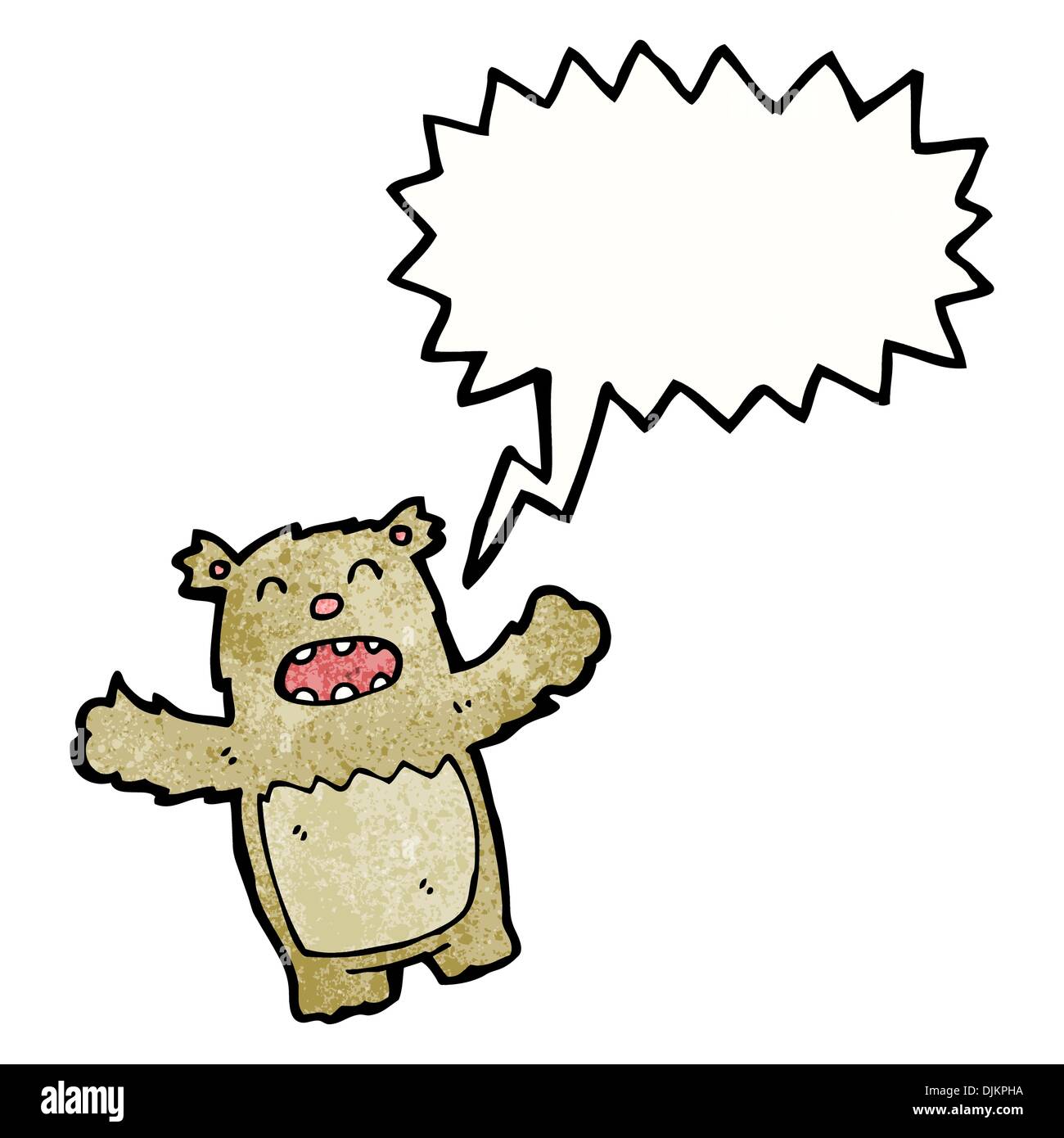 Retro cartoon with texture. Isolated on White Stock Vector Image & Art ...