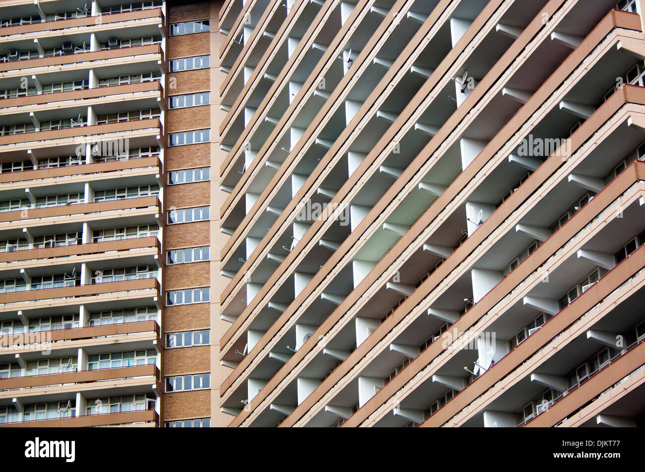 close up abstract view of high rise apartment building background Stock ...