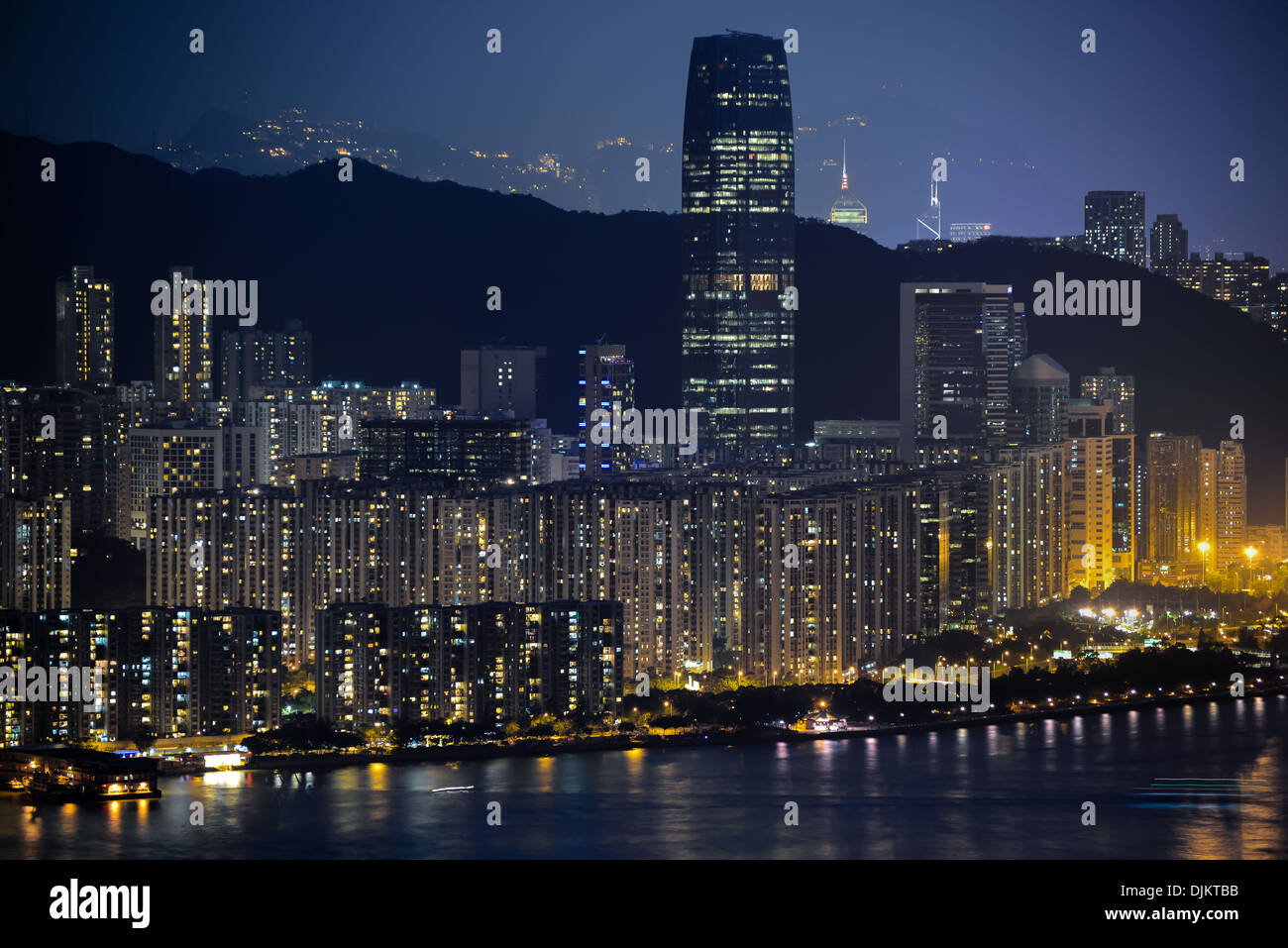 Hong Kong Night View Stock Photo - Alamy