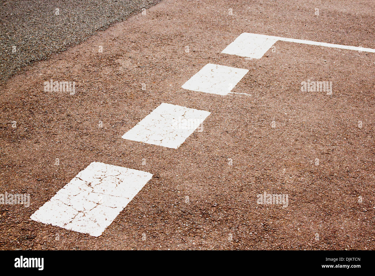 Detail painted lines on asphalt hi-res stock photography and images - Alamy