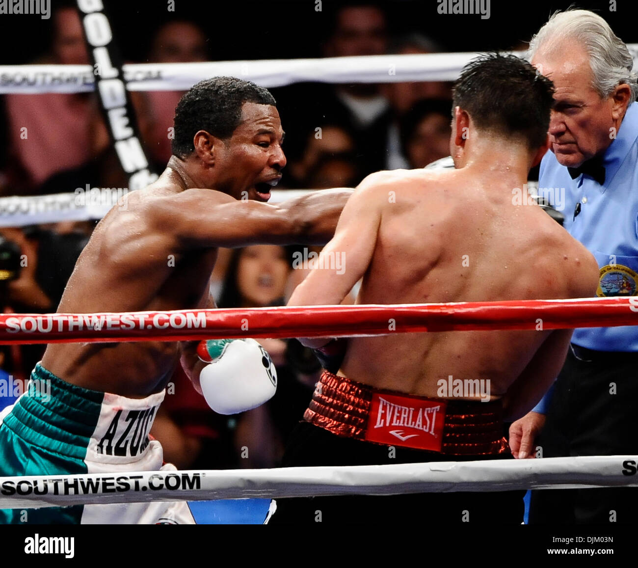 Sept 18,2010 - Los Angeles, California, USA. (in green trunks) Sugar ...